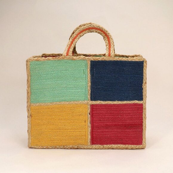 Anthropologie | Bags | Fair Square Sustainable Ecofriendly Jute Large ...